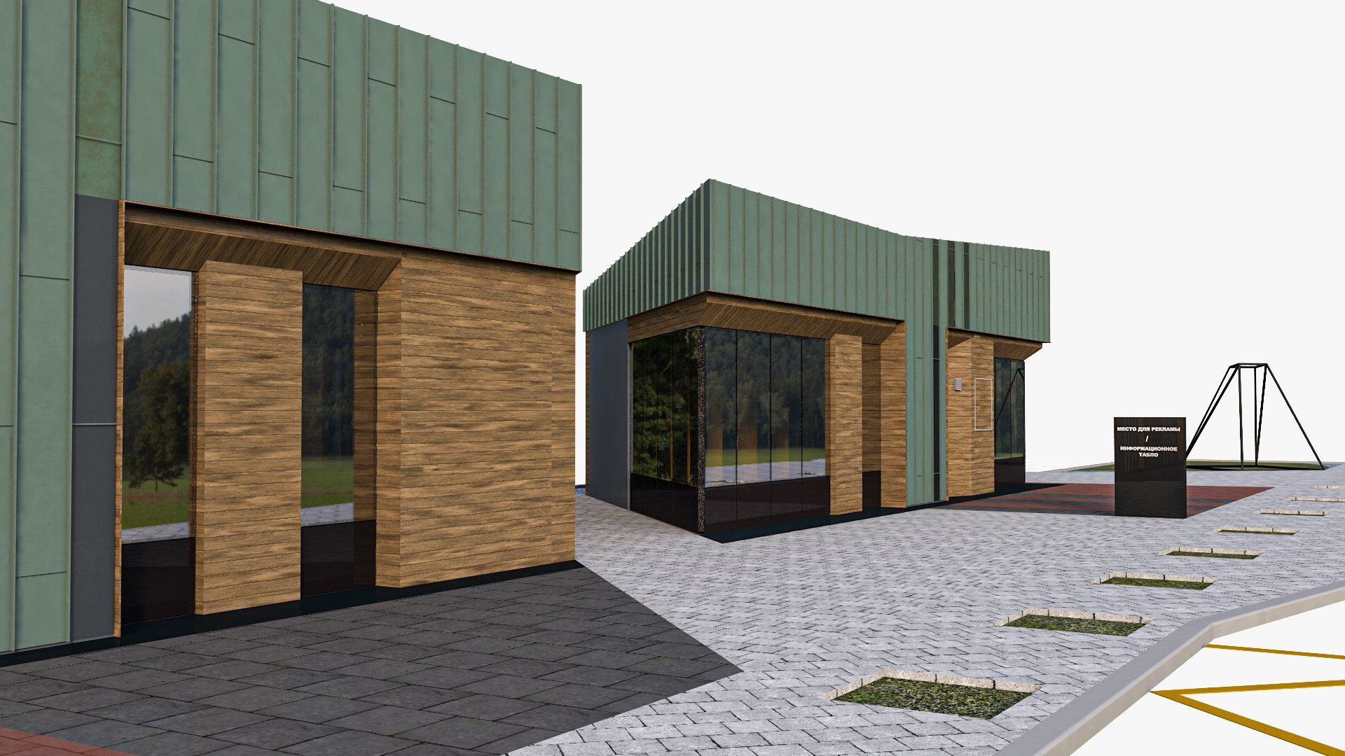 3D Urban Store Complex - TurboSquid 1755677