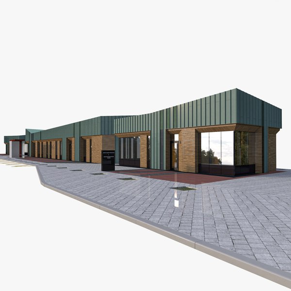 3D Urban Store Complex - TurboSquid 1755677