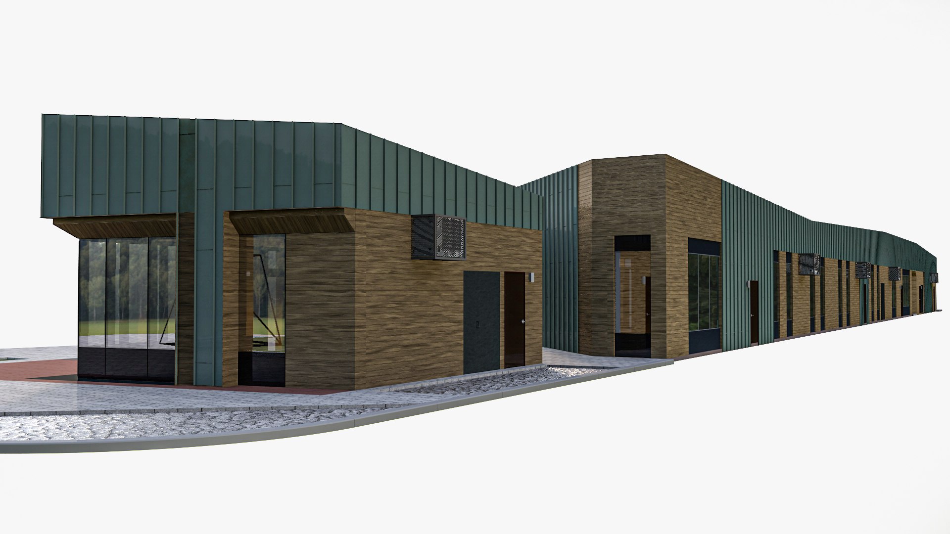 3D Urban Store Complex - TurboSquid 1755677