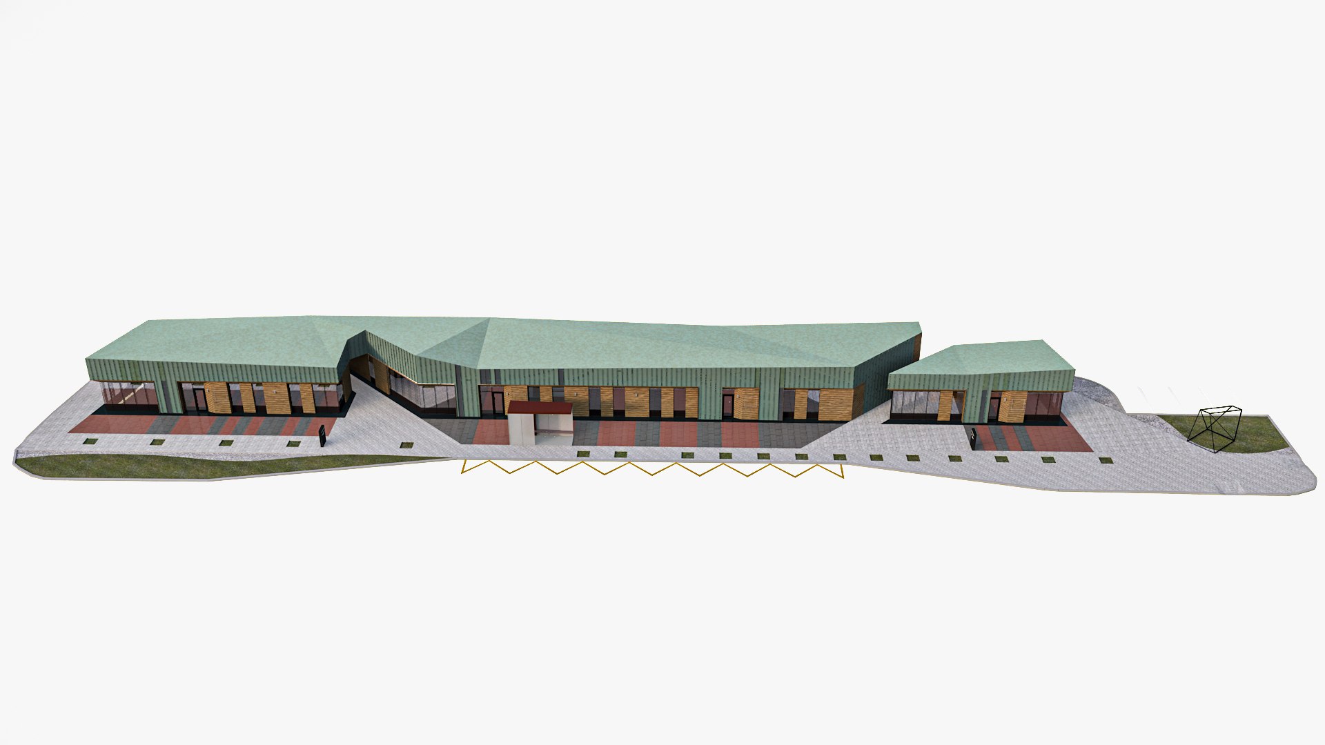 3D Urban Store Complex - TurboSquid 1755677