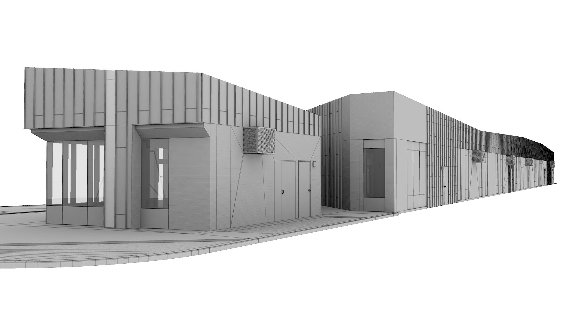 3D Urban Store Complex - TurboSquid 1755677