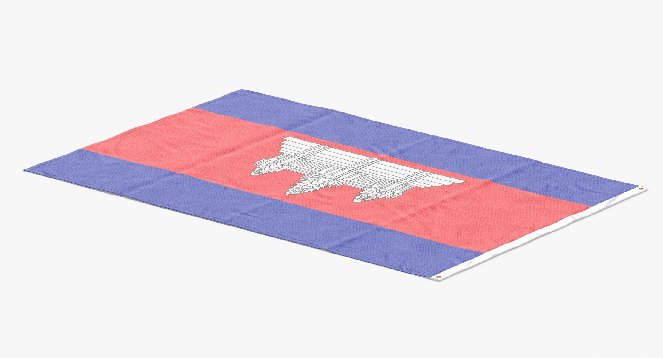 3D flag laying pose cambodia - TurboSquid 1577421