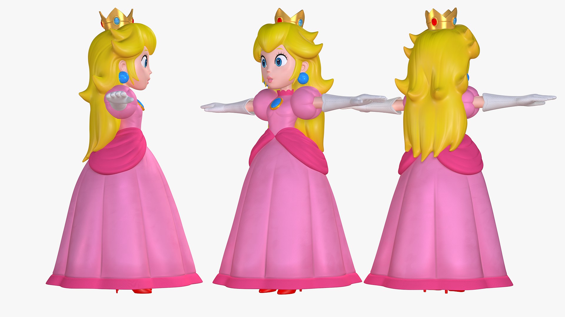 Princess Peach 3d Model