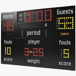 3D Scoreboard Models - Browse & Download Formats - TurboSquid