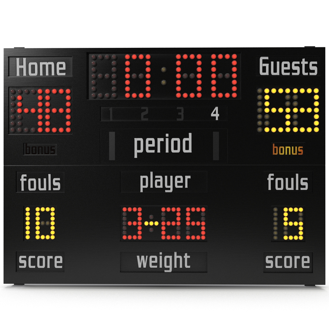 basketball scoreboard obj