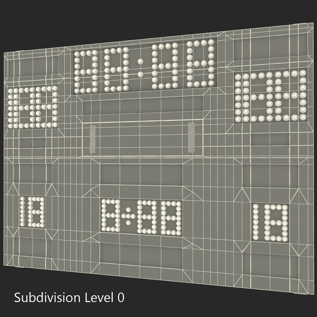 basketball scoreboard obj