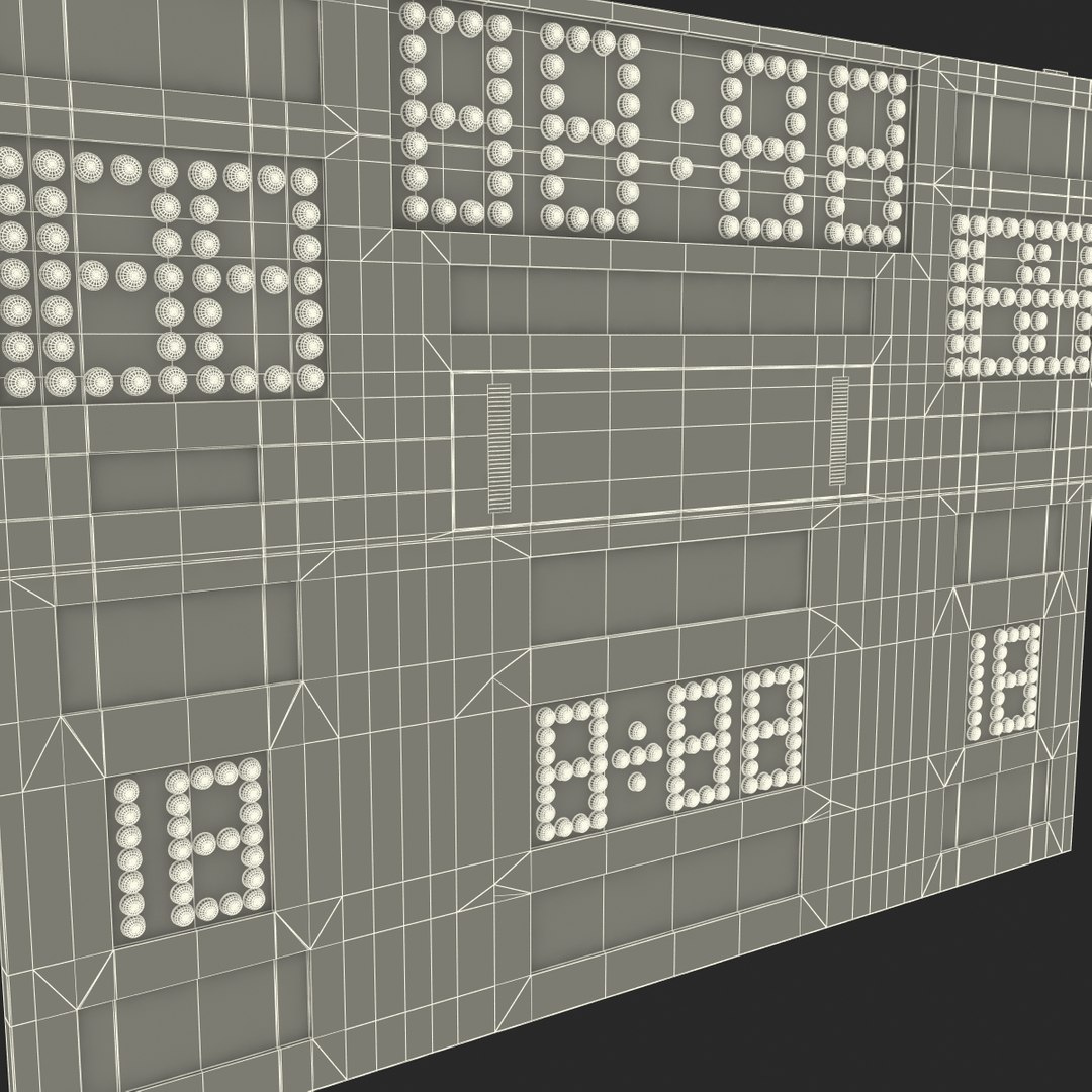 basketball scoreboard obj