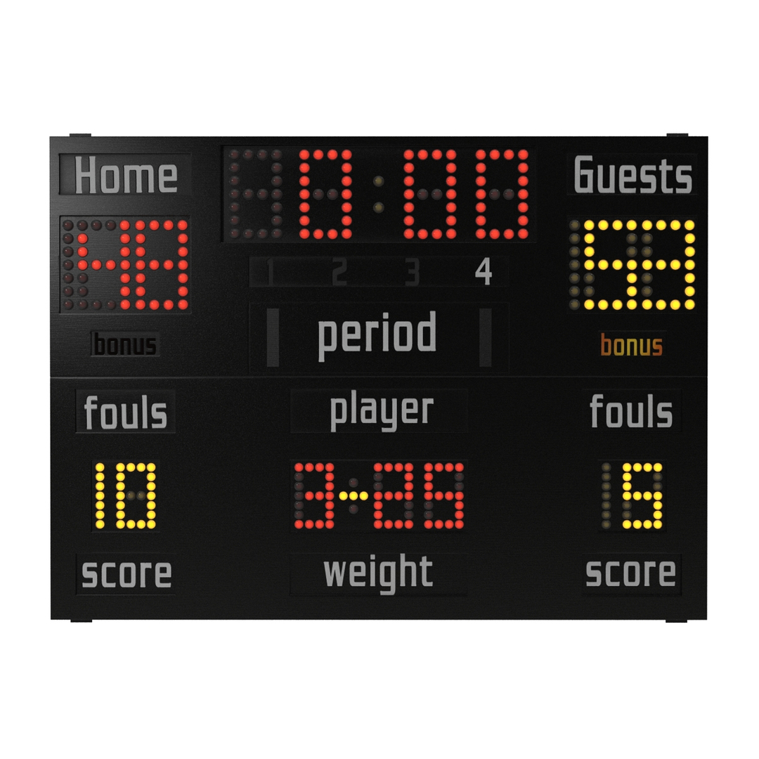 Basketball Scoreboard Obj