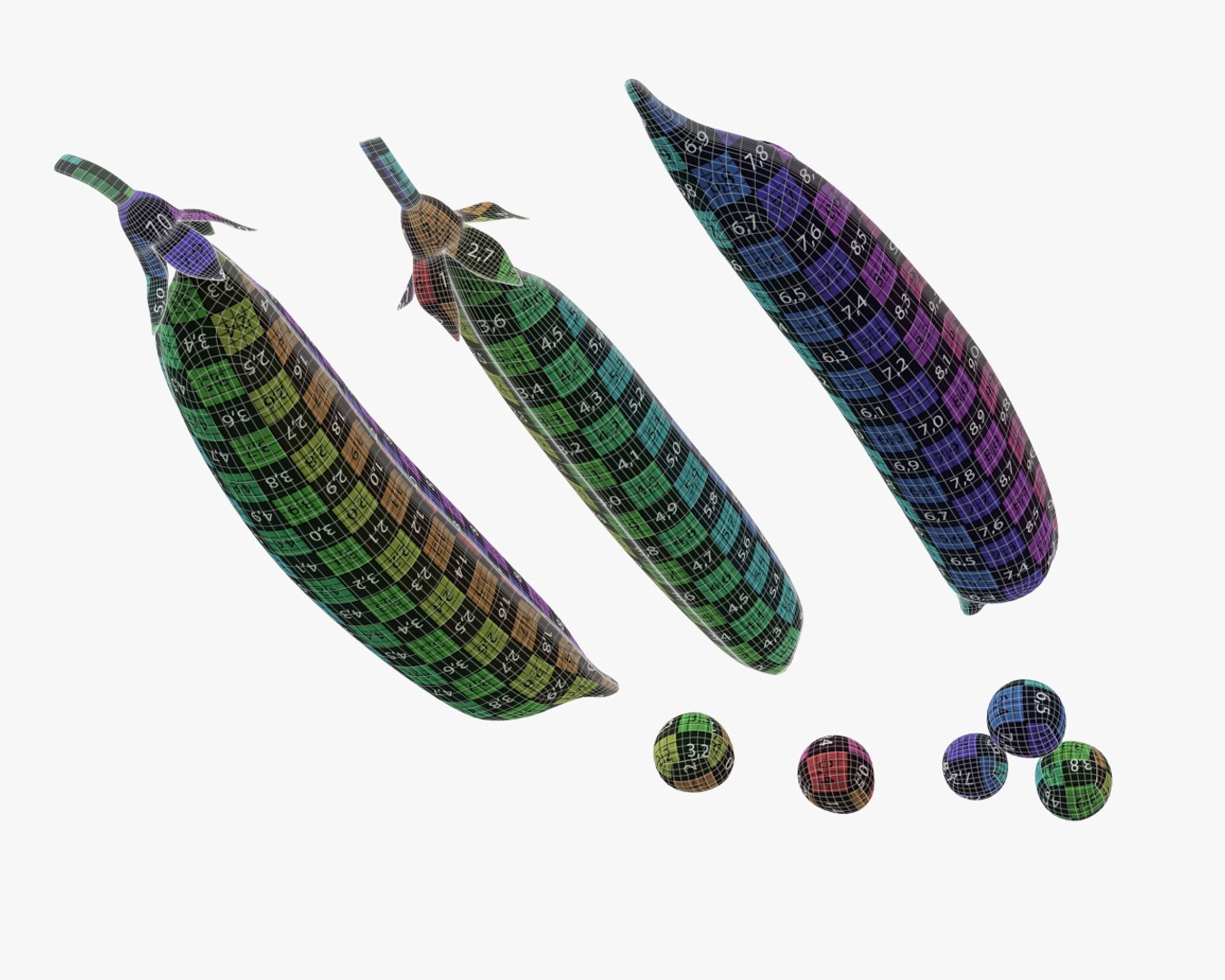 3D Peas Food Vegetable - TurboSquid 1404295