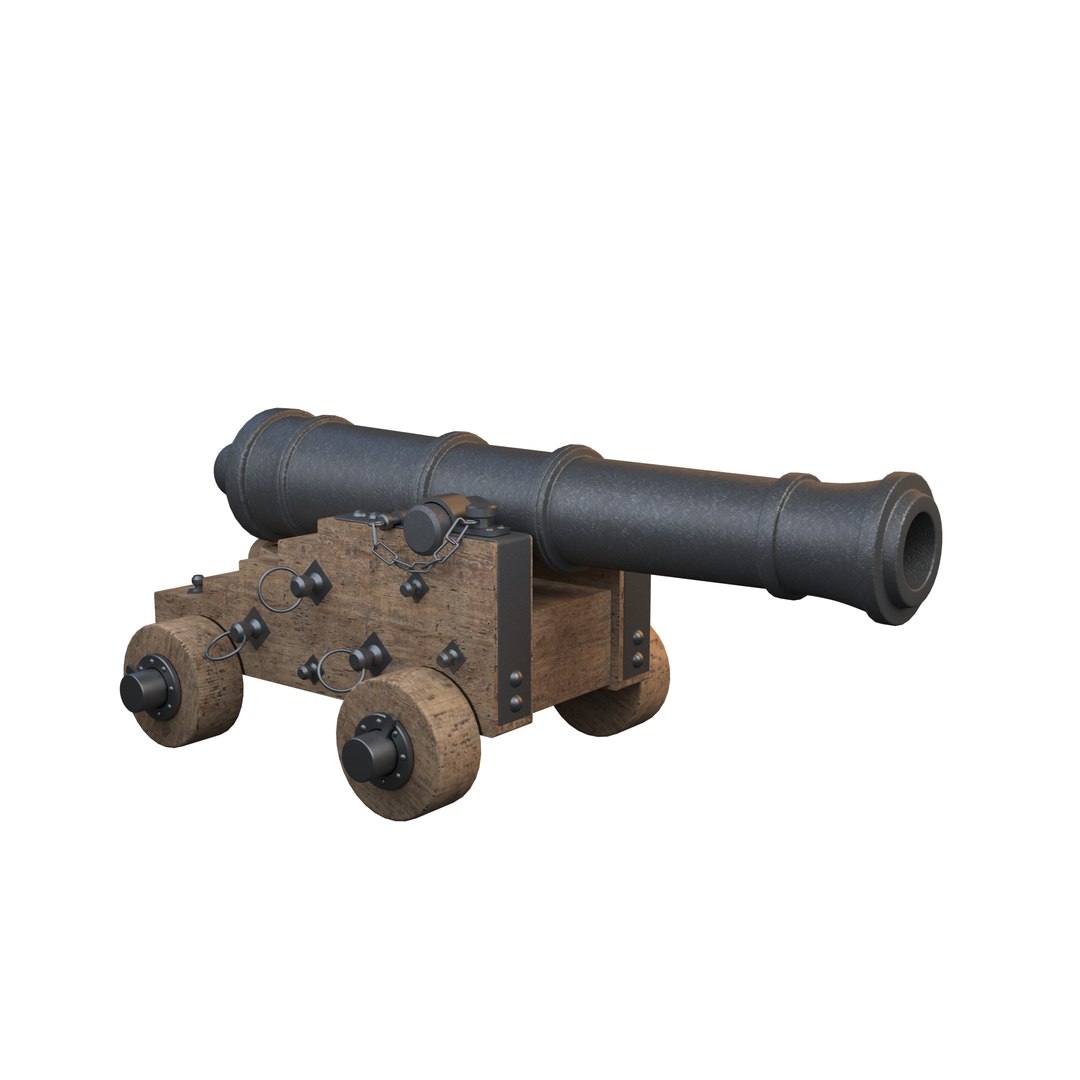 Ship Cannon Medieval Weapon Model - TurboSquid 1380038