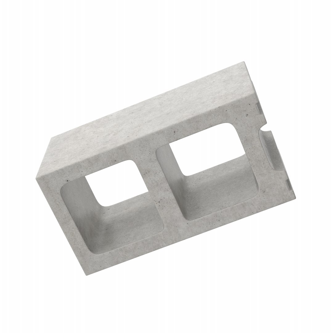 Cinder Concrete Block 3D model - TurboSquid 1989610