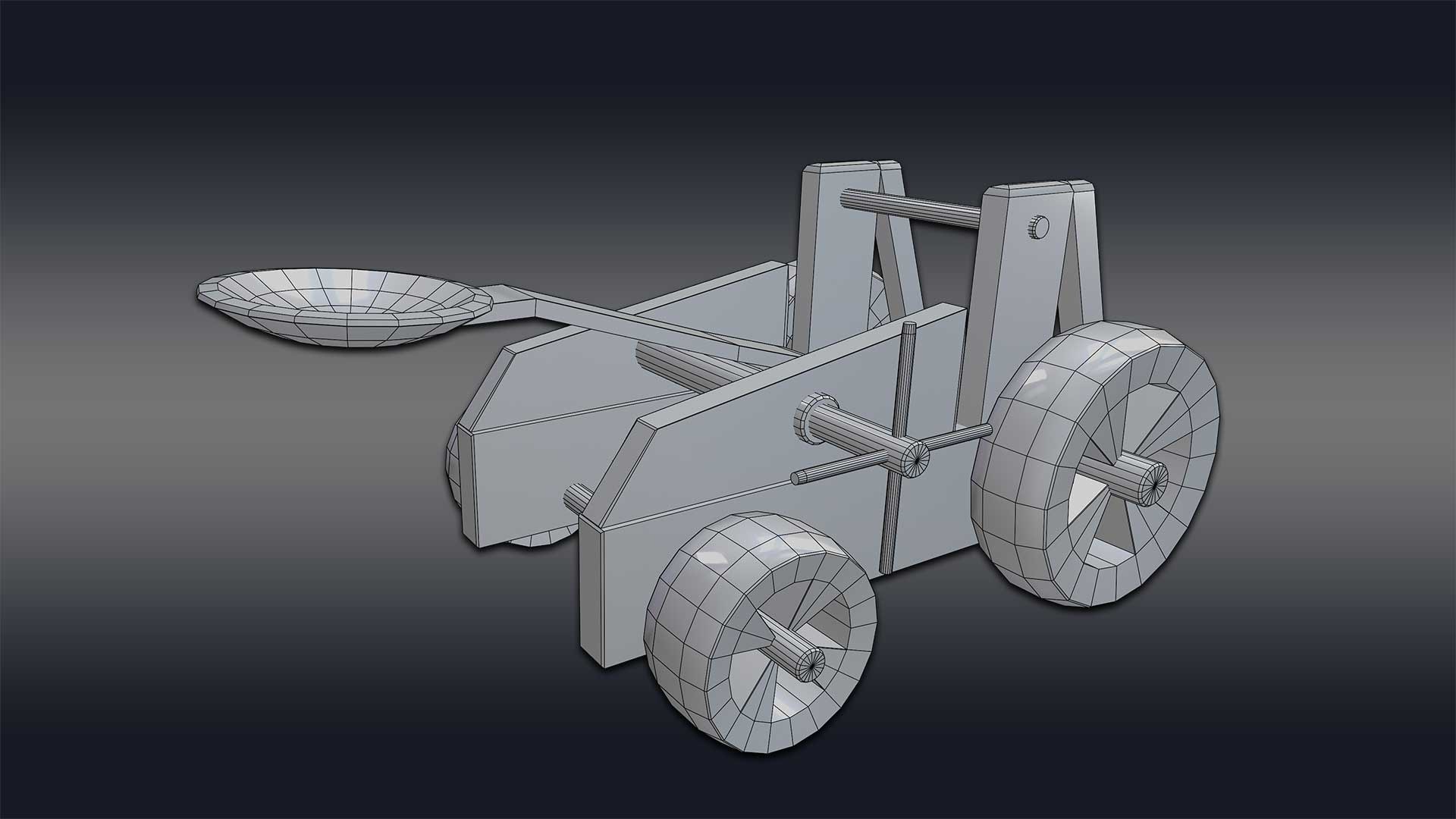 3D Catapult - Medieval Catapult Model - TurboSquid 2147322