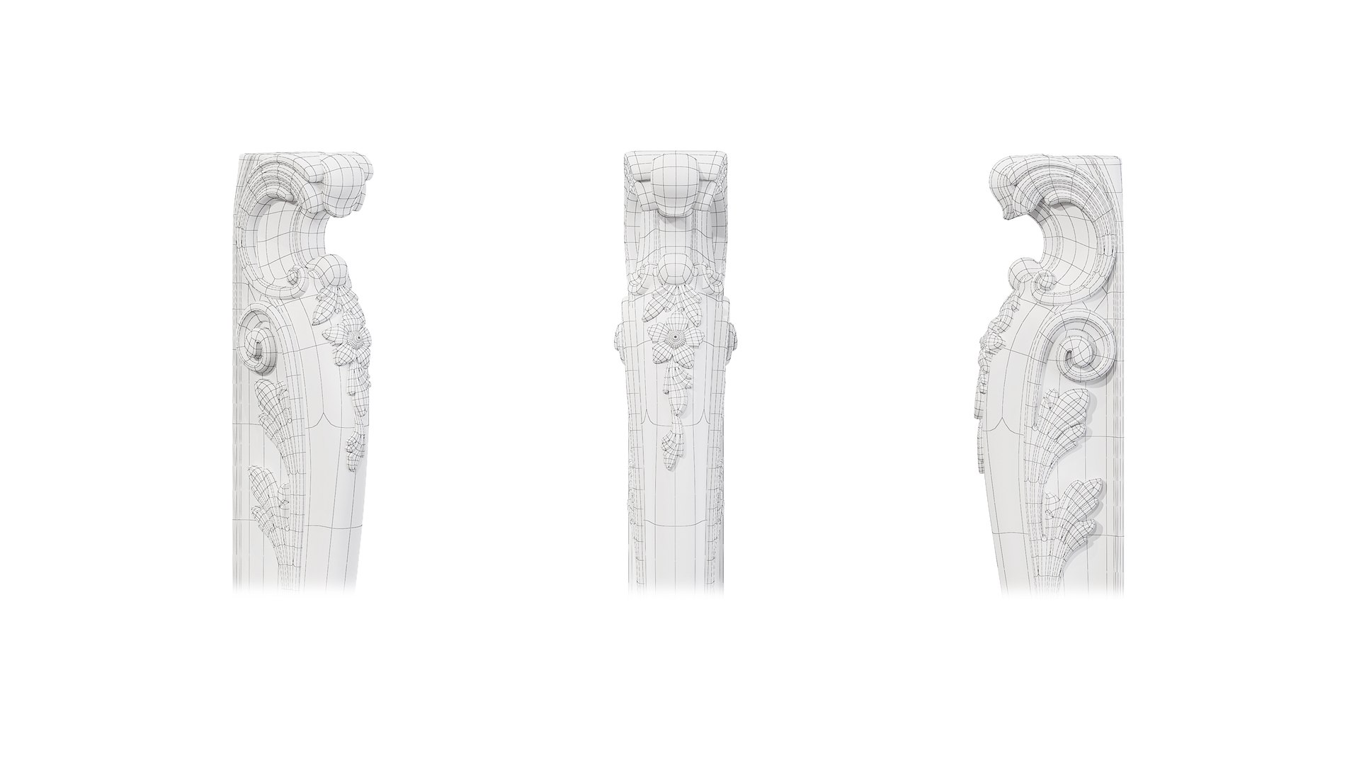 Classic Pilaster 04 Model - TurboSquid 2069382