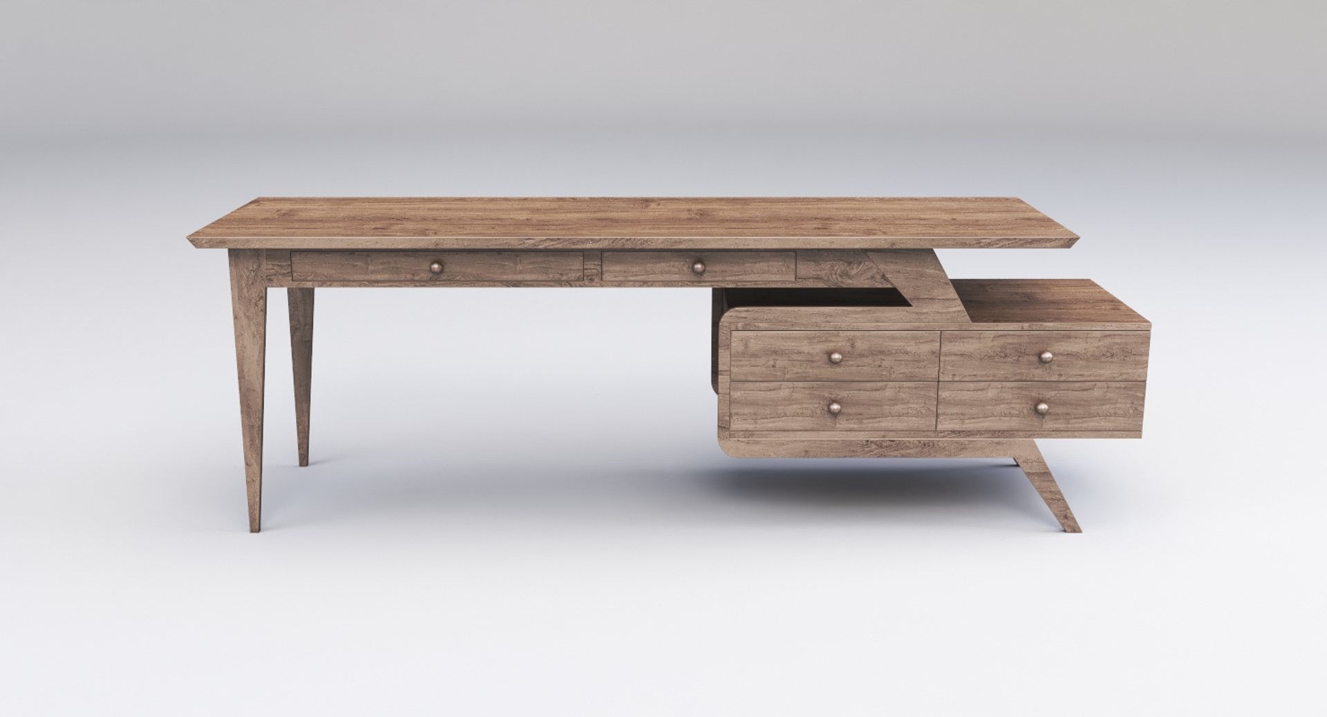 3D Desk Modelling Wood - TurboSquid 1289298