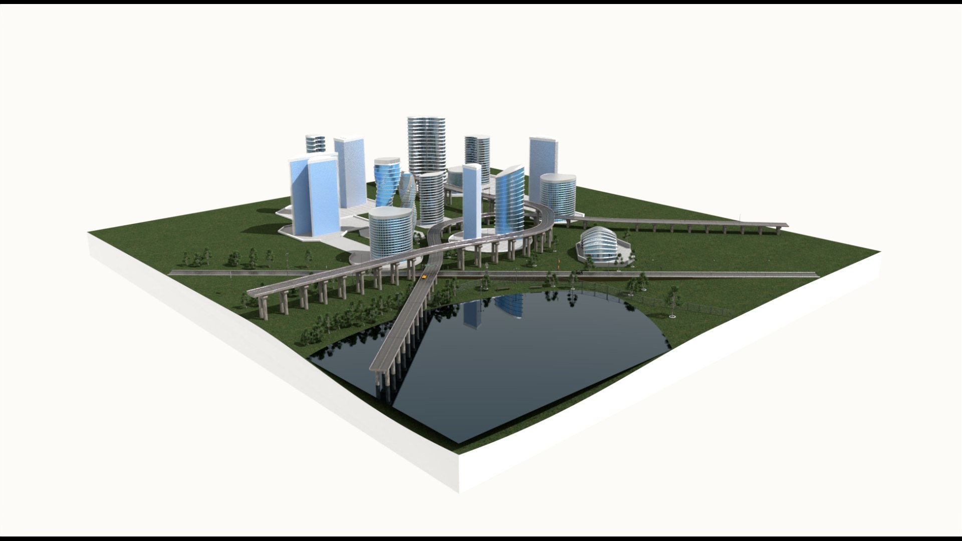 3D Model Modern City - TurboSquid 2005697
