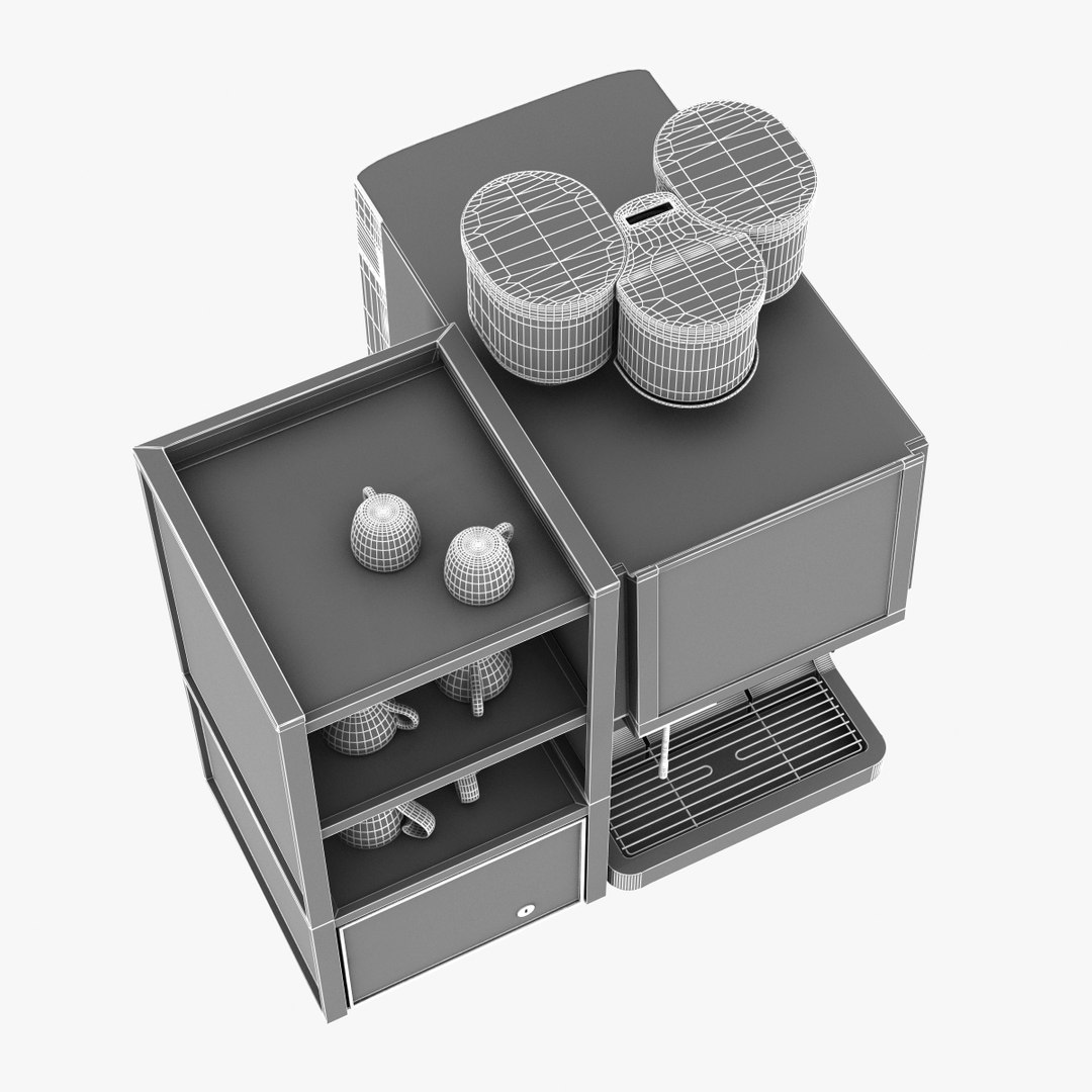 Coffee Machine Wmf Cups 3d Max