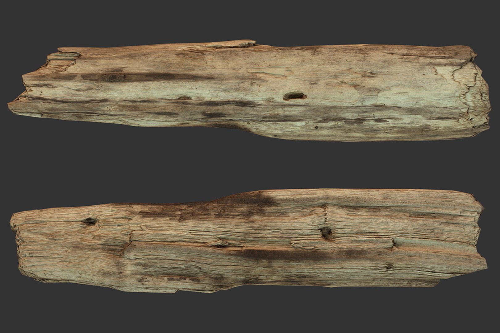 Broken Wood Plank 3D - TurboSquid 1226257
