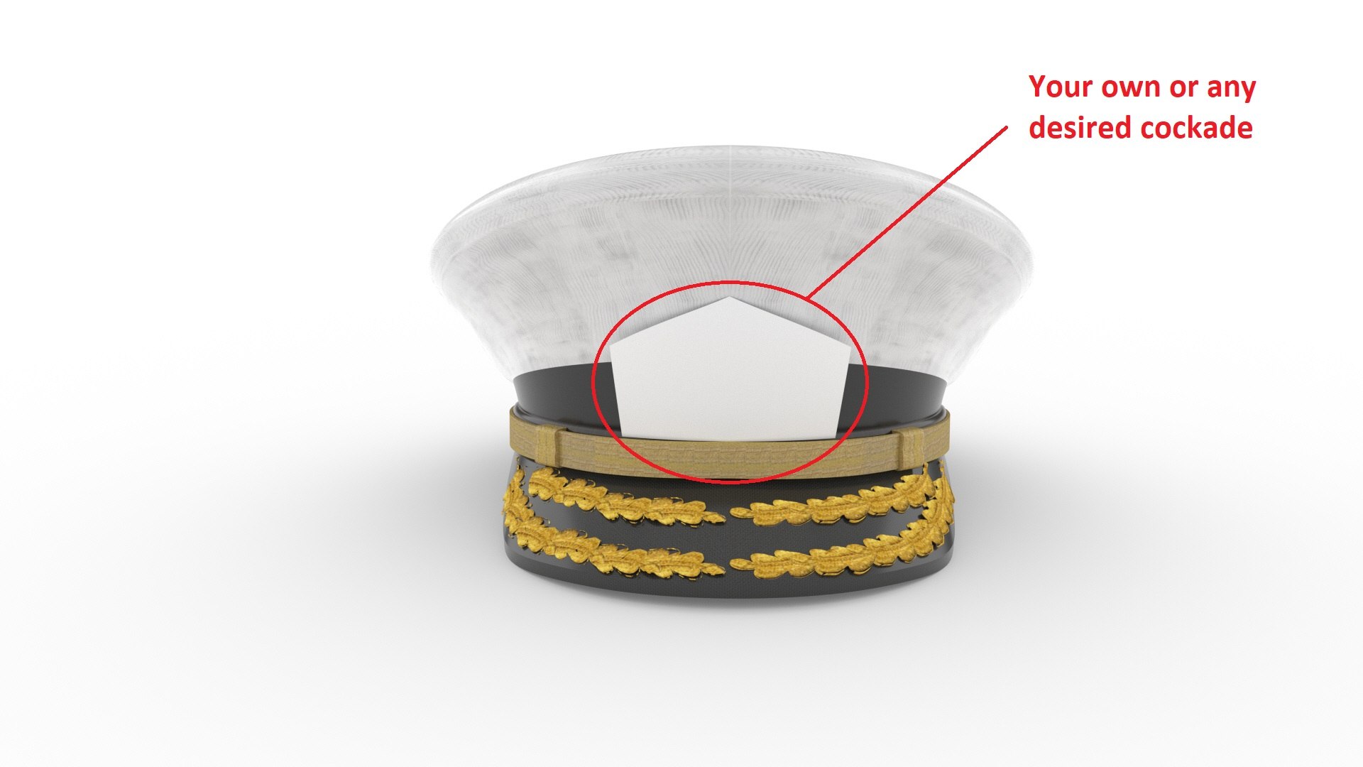 Navy Admiral Cap Hat Man 3D Model - TurboSquid 2102933