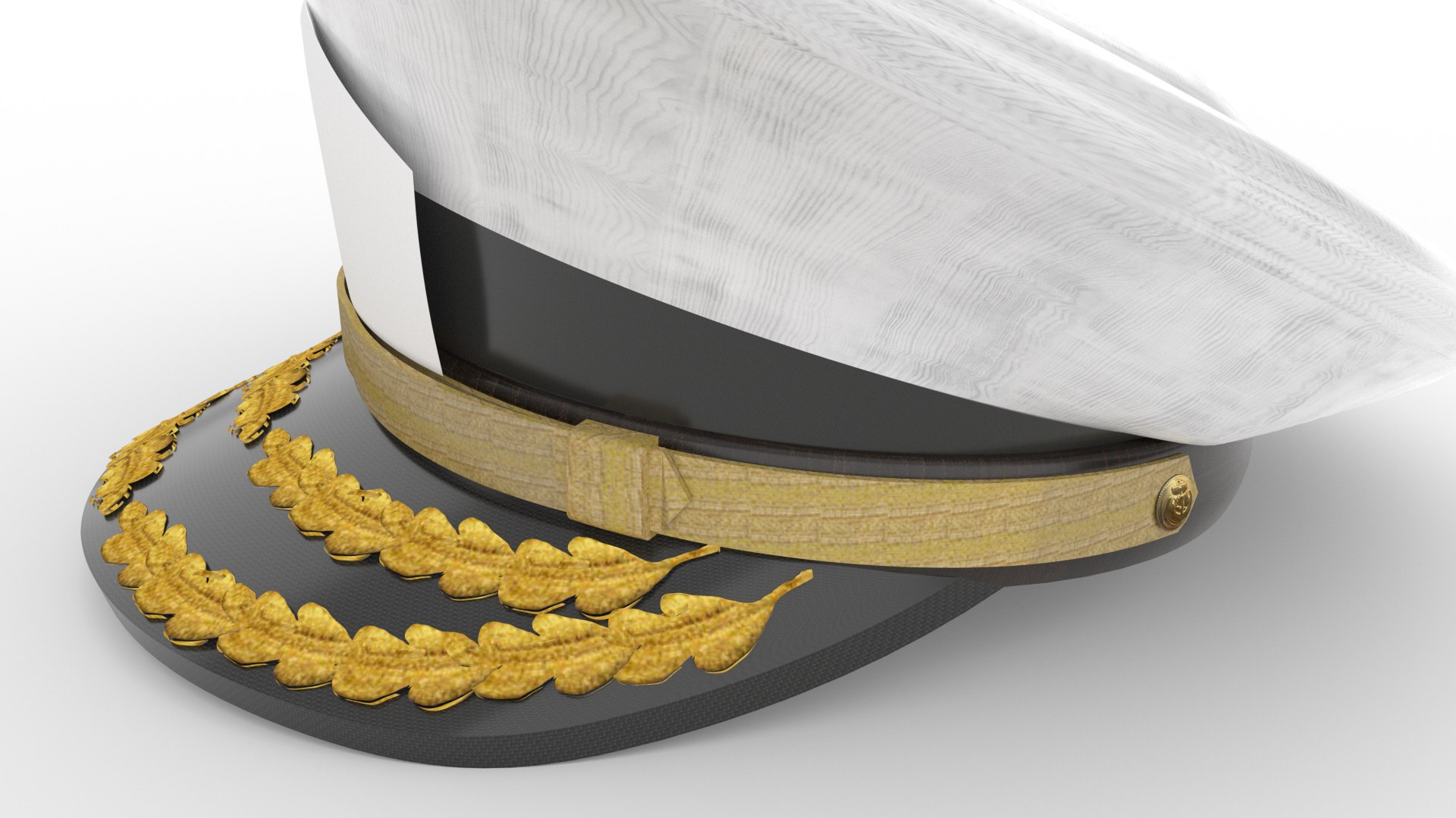 Navy Admiral Cap Hat Man 3D Model - TurboSquid 2102933