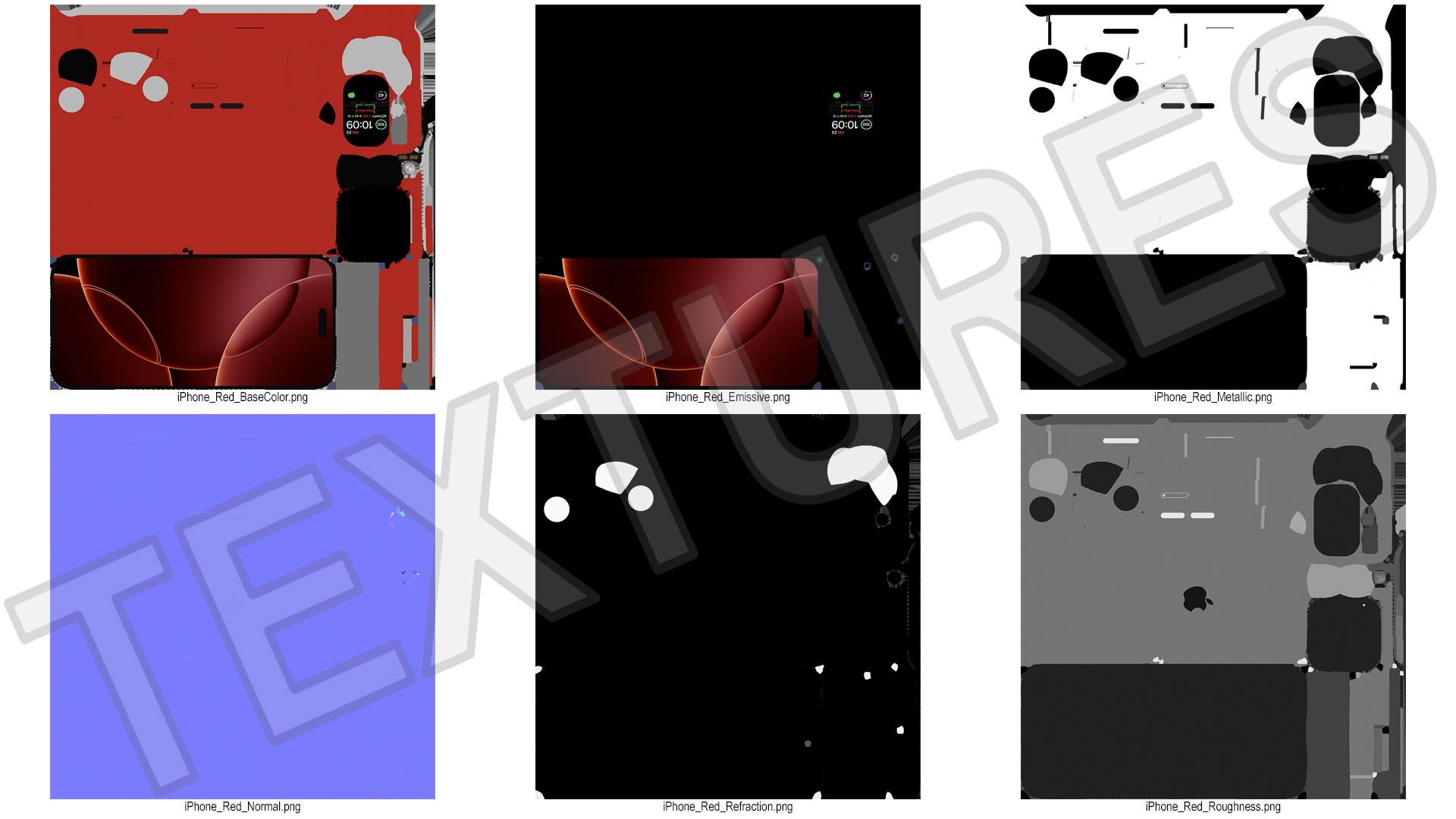 3D Apple IPhone Flip Crimson Red Model - TurboSquid 2320825