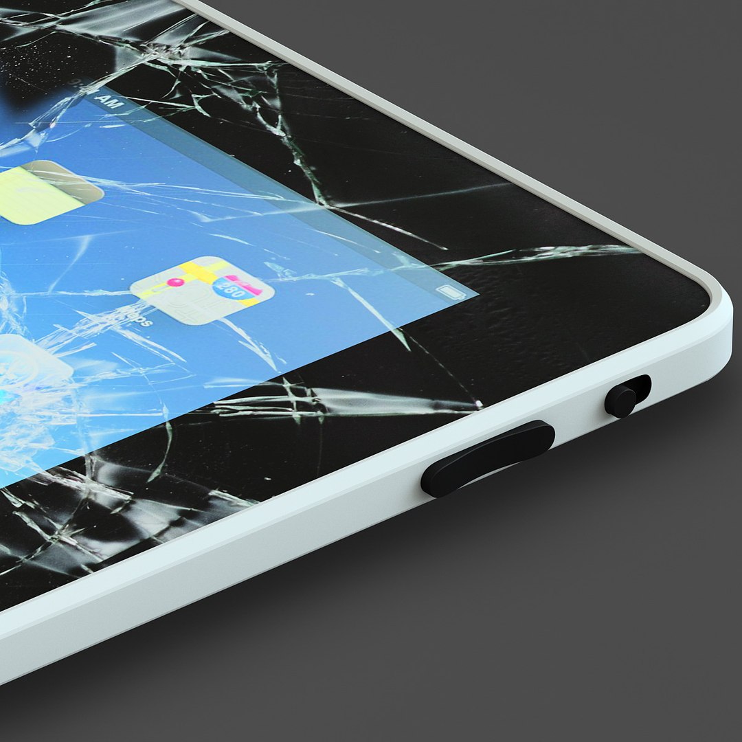 3d model of broken ipad