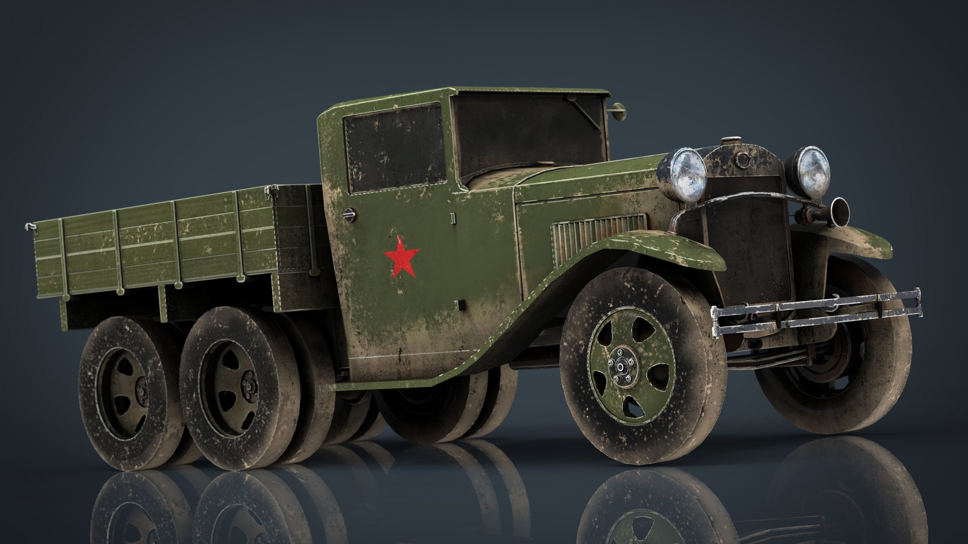 3D Gazz Aa Truck Dirt - TurboSquid 1309266