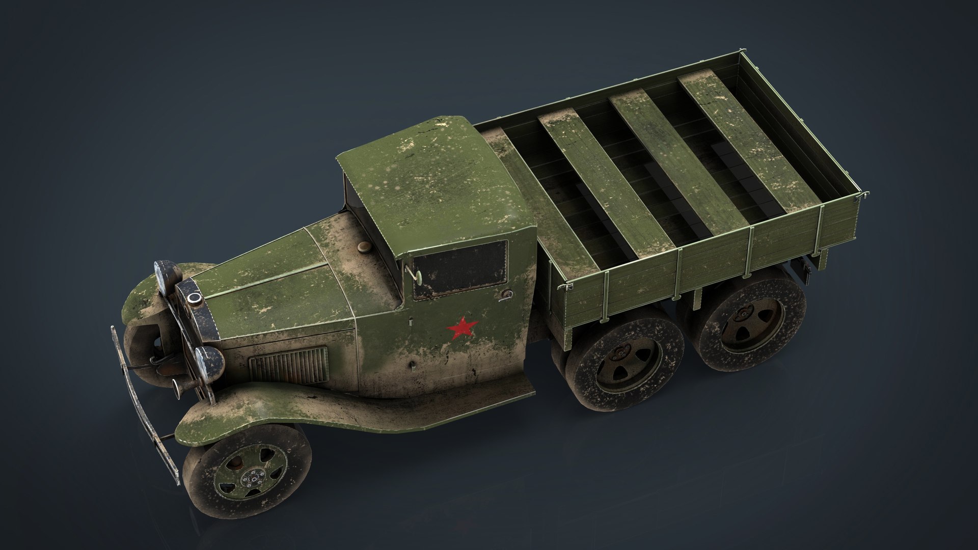 3D Gazz Aa Truck Dirt - TurboSquid 1309266