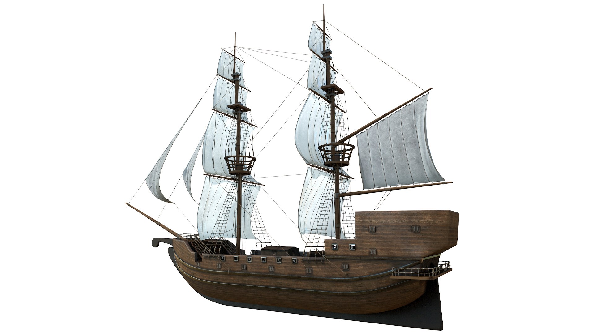 Sailing Ship - 8k PBR Textures 3D Model - TurboSquid 2251856