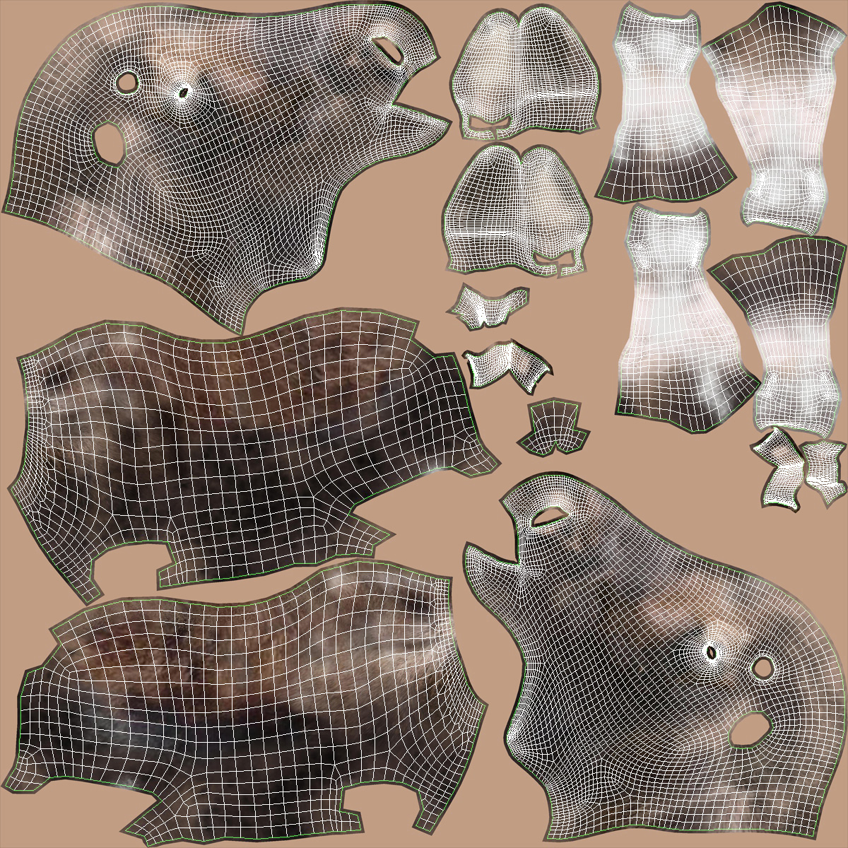 Adult moose fur 3D model - TurboSquid 1294007