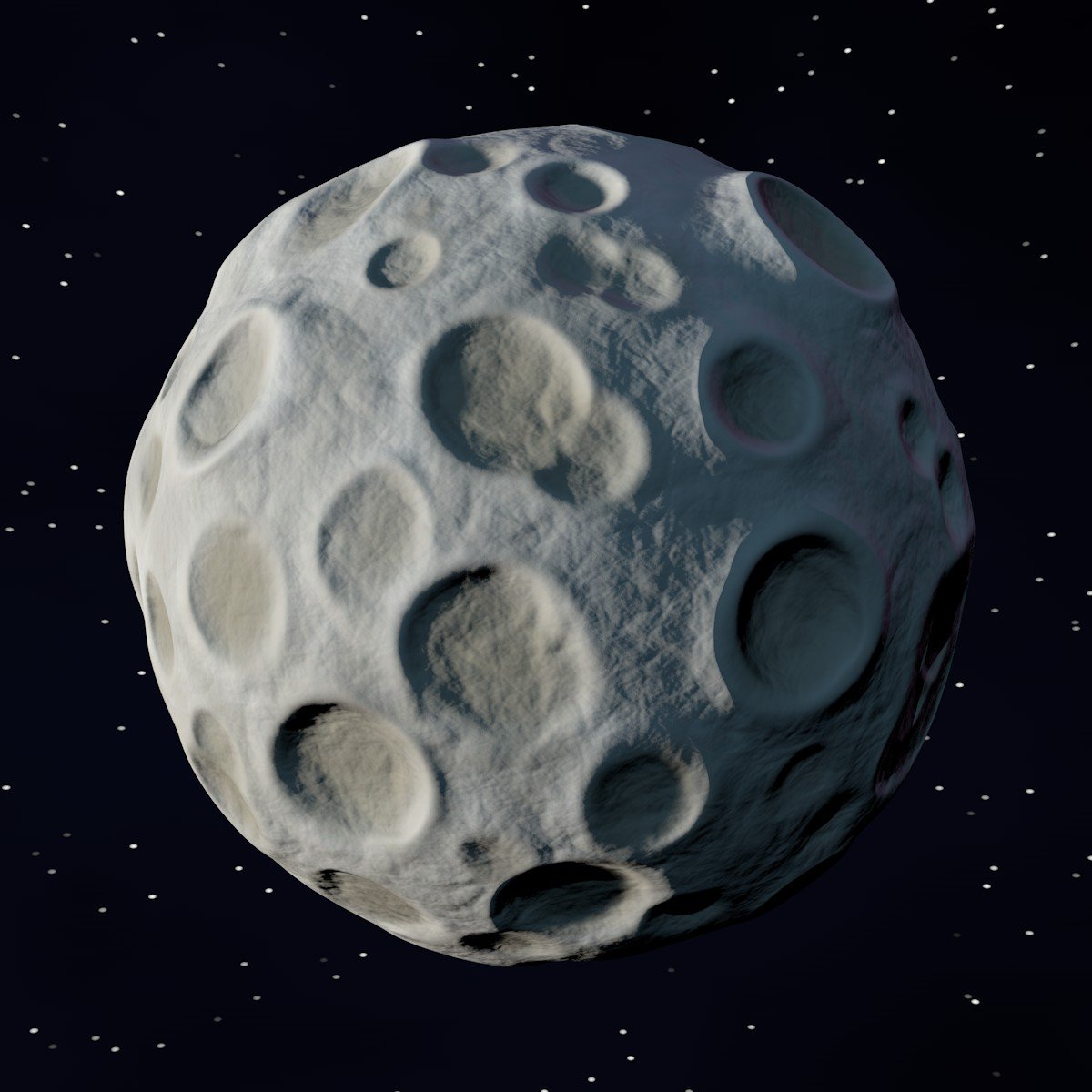 stylized cartoon moon 3ds