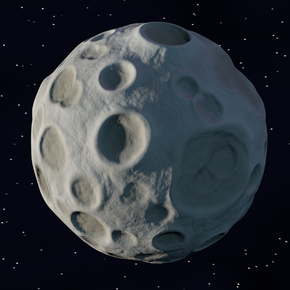 stylized cartoon moon 3ds