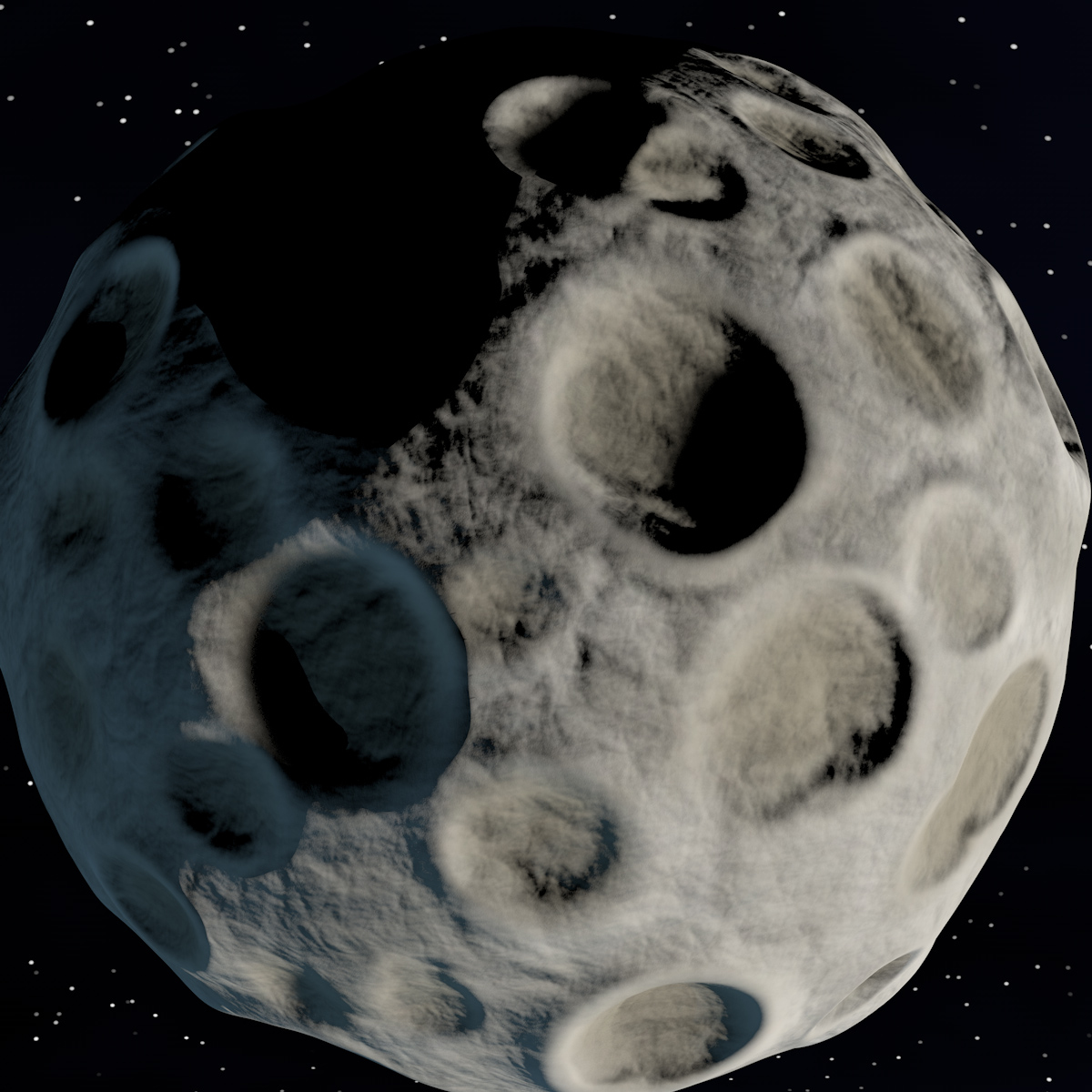 stylized cartoon moon 3ds