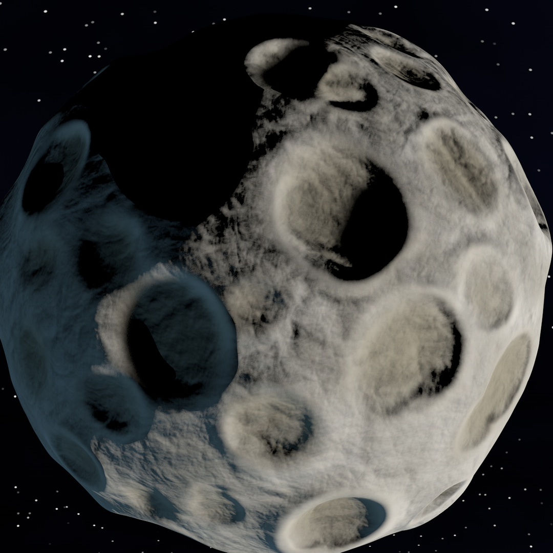 stylized cartoon moon 3ds