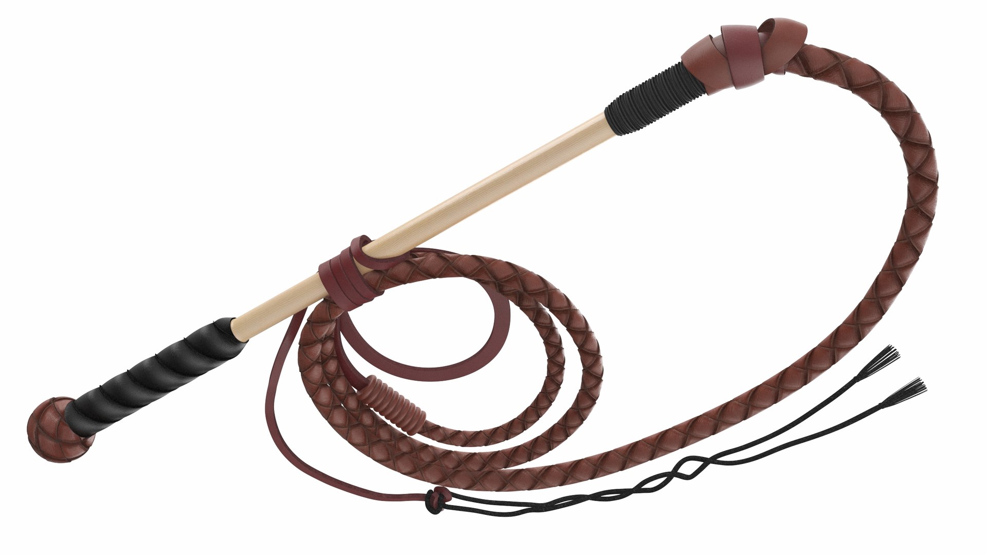 3D Model Leather Whip Braided Brown Rigged For Cinema 4D - TurboSquid ...