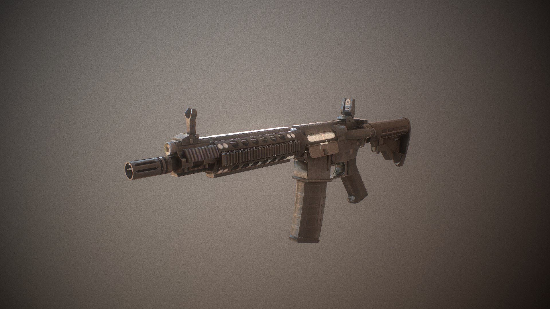 3D ready m4a1 weapon - - TurboSquid 1231577