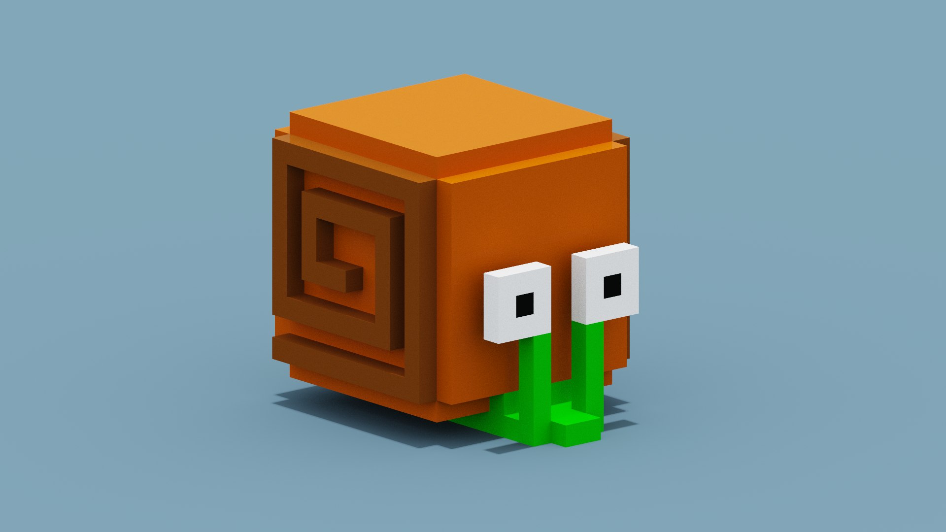3D Model Voxel Snail - TurboSquid 1926704