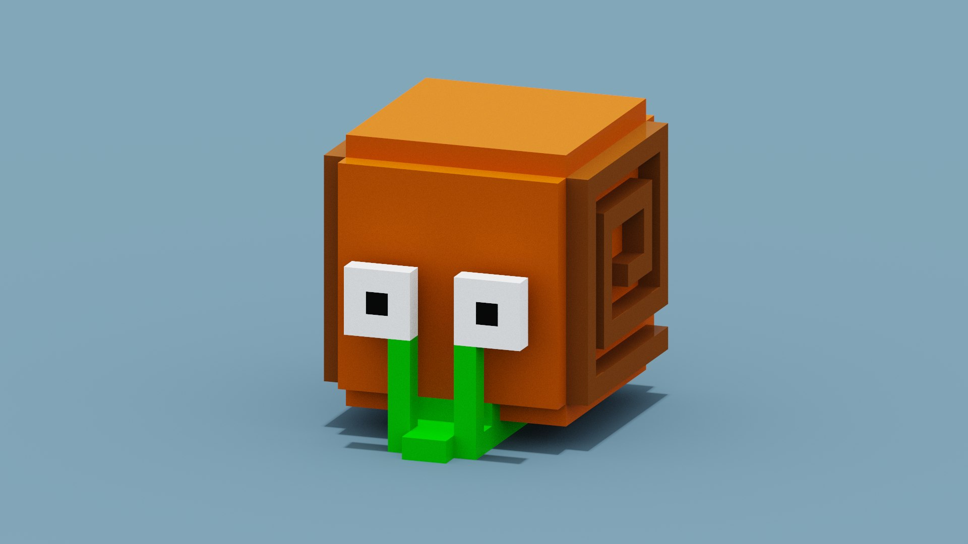 3D Model Voxel Snail - TurboSquid 1926704