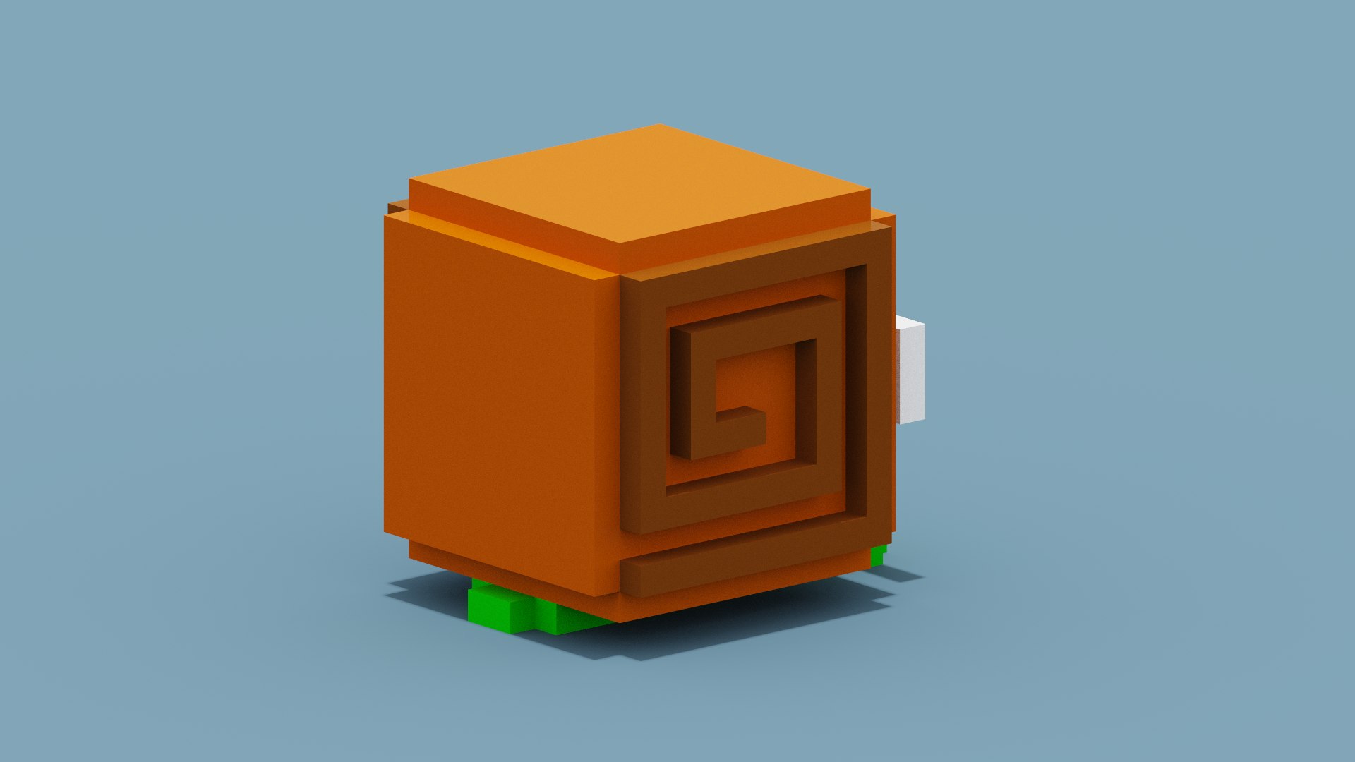 3D Model Voxel Snail - TurboSquid 1926704