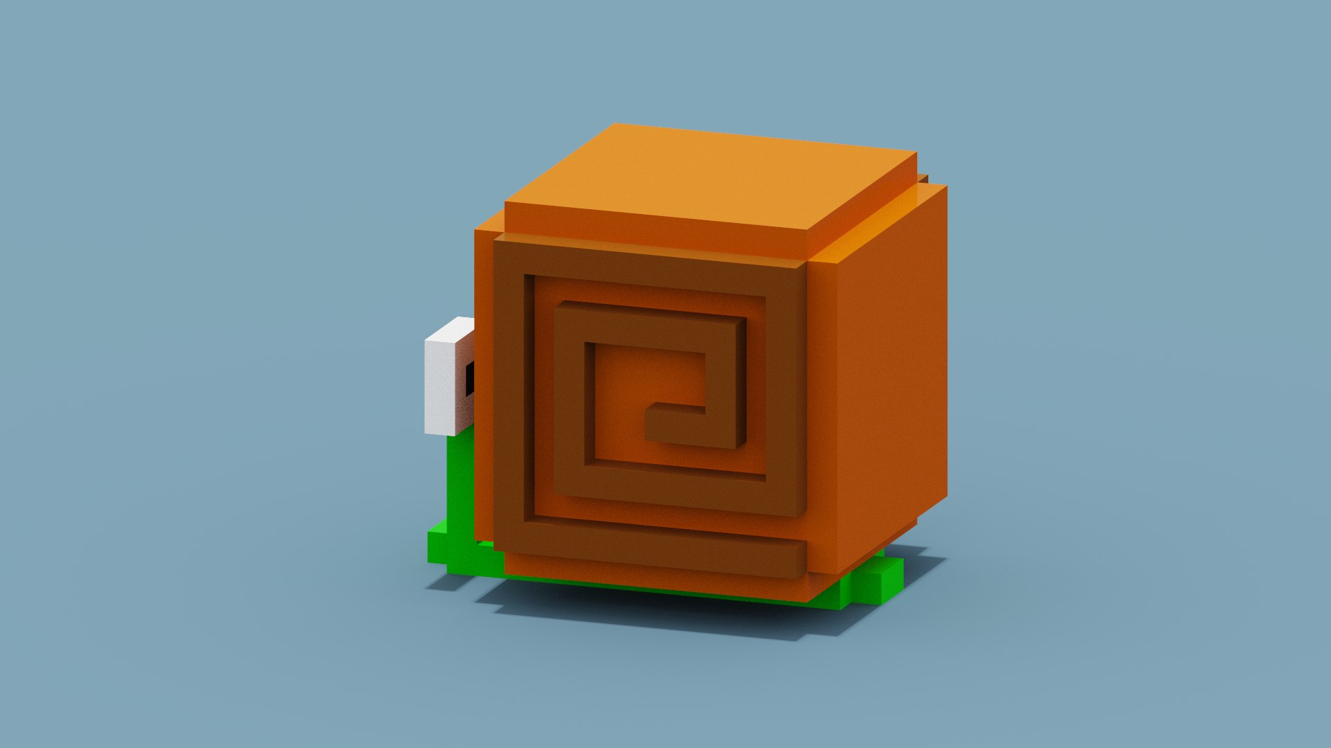 3D Model Voxel Snail - TurboSquid 1926704