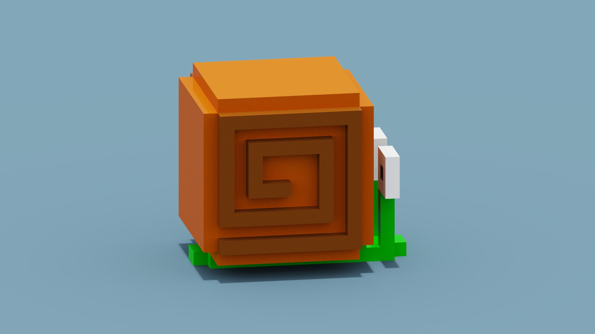 3D Model Voxel Snail - TurboSquid 1926704