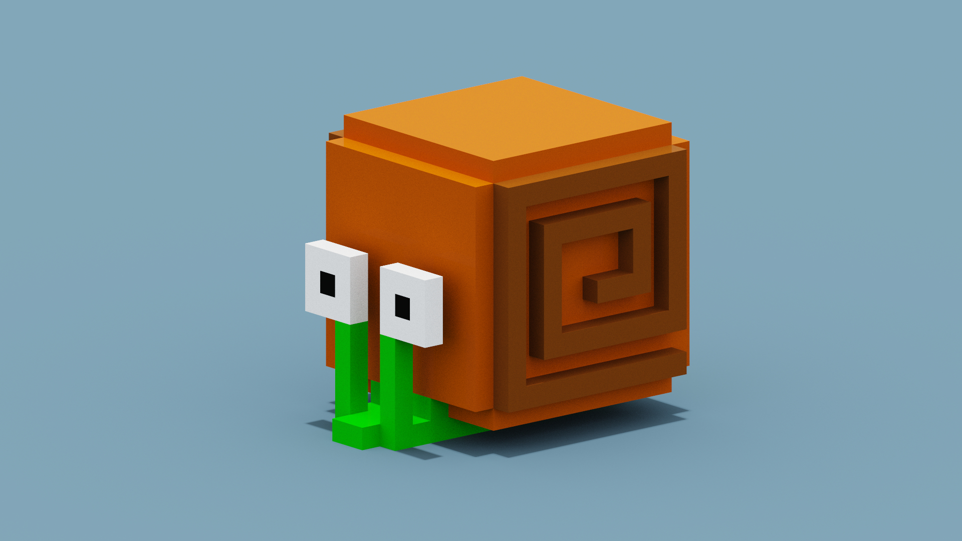 3D Model Voxel Snail - TurboSquid 1926704