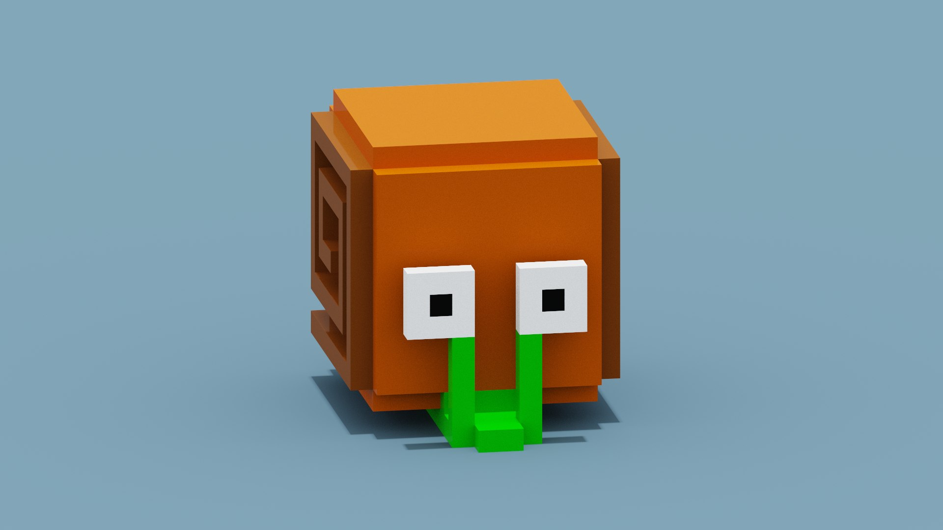 3D Model Voxel Snail - TurboSquid 1926704