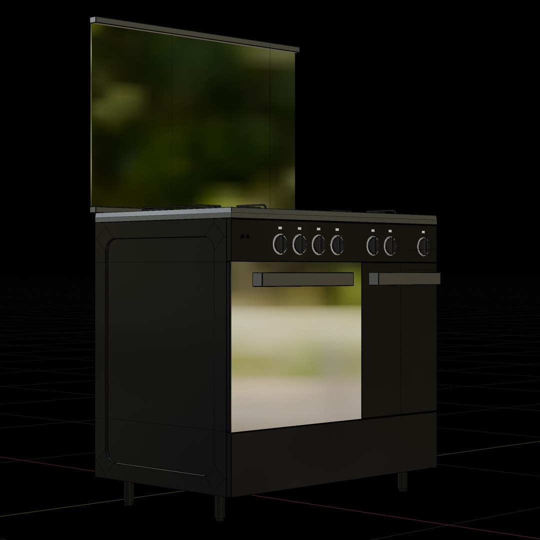 3D Model Freestanding Cooker - TurboSquid 2229546