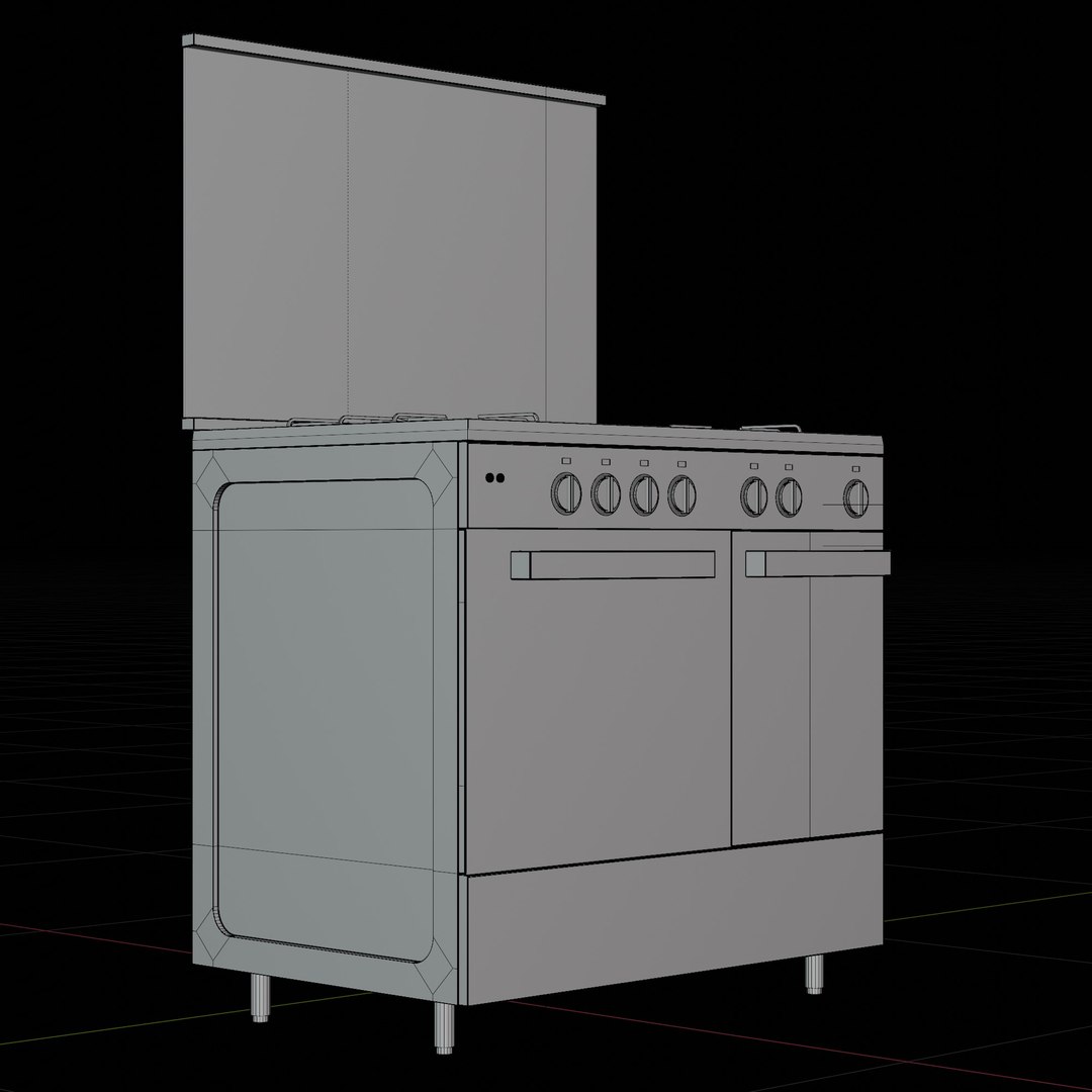 3D Model Freestanding Cooker - TurboSquid 2229546