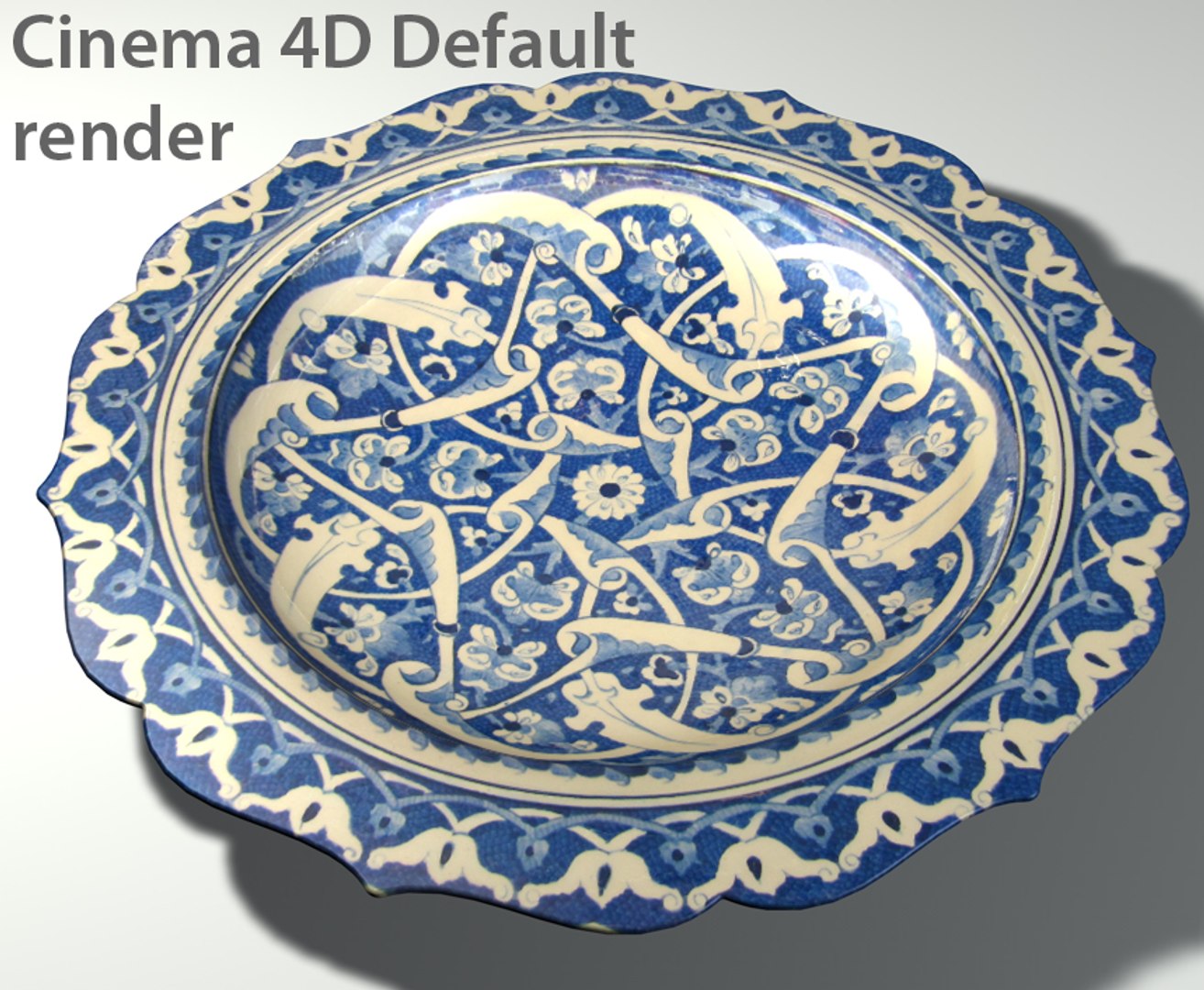 3d model traditional hand bowl