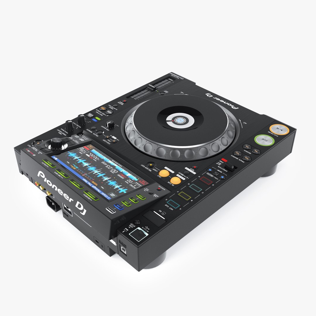 3d Realistic Dj Turntable Pioneer Model