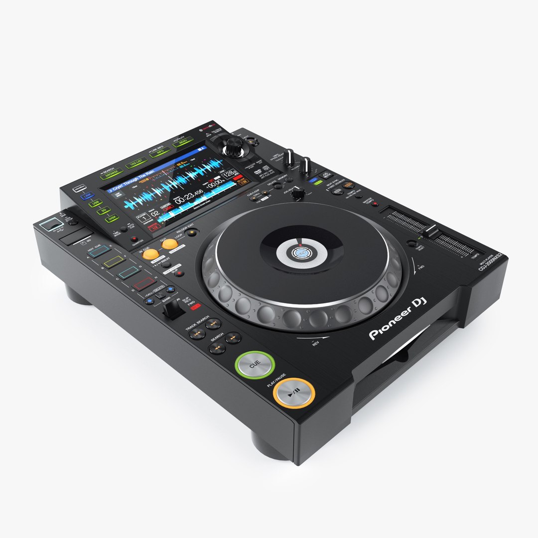 3d Realistic Dj Turntable Pioneer Model