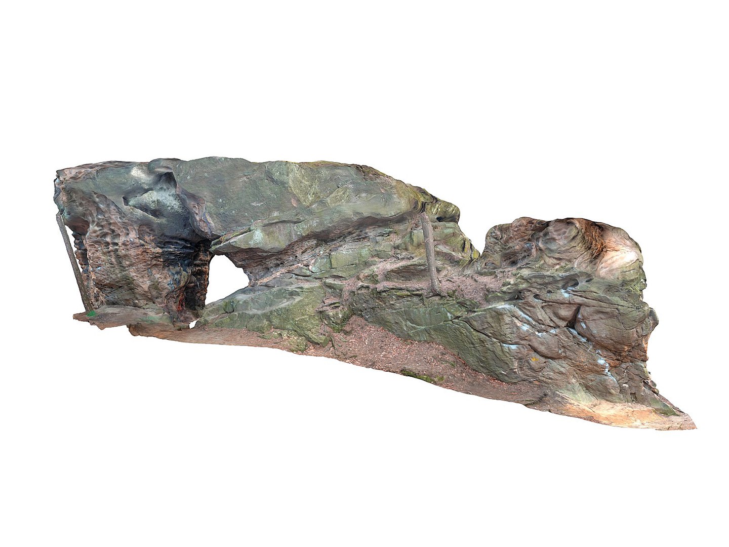 Giant Stone Boulder 16k 3d Obj