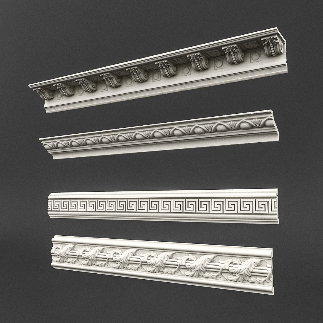 3D Classic Ceiling Pattern 04 - TurboSquid 1517149