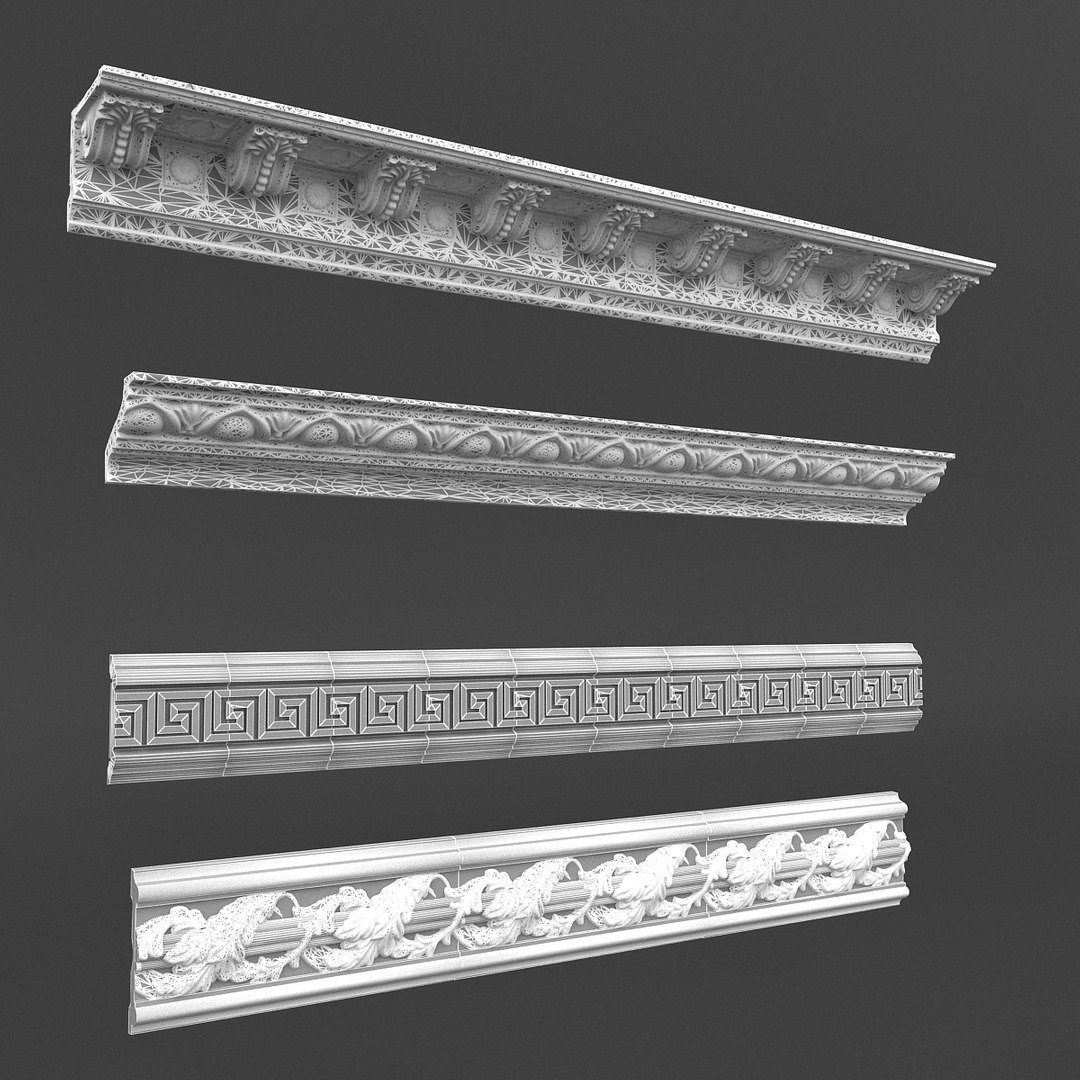 3D Classic Ceiling Pattern 04 - TurboSquid 1517149